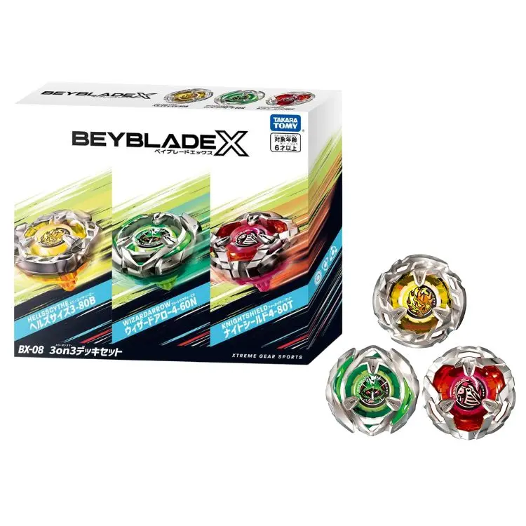 Beyblade X BX-08 3 on 3 Deck Set - Takara Tomy | Envíos desde Arequipa ...